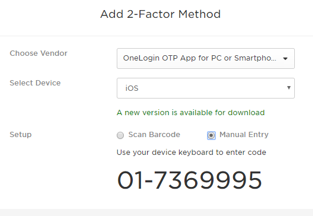 OTP Setup Instructions